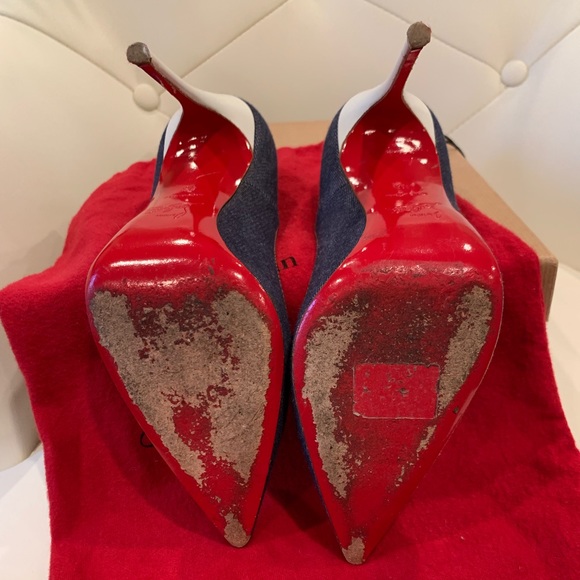 Christian Louboutin | Shoes | Louboutin So Kate Denim 6 Excellent ...